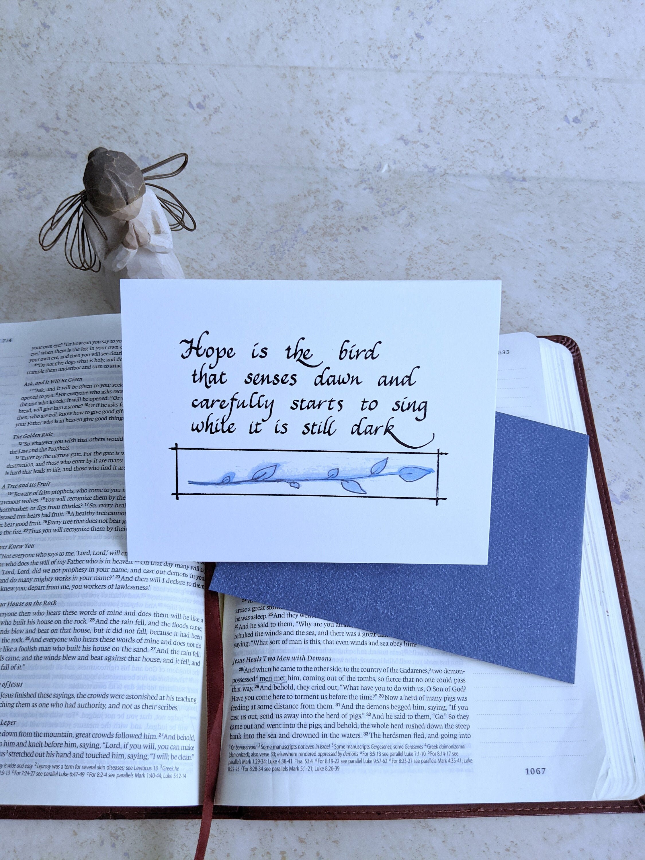 Inspirational Greeting Card, Hope Greeting Card, Handmade Card ...