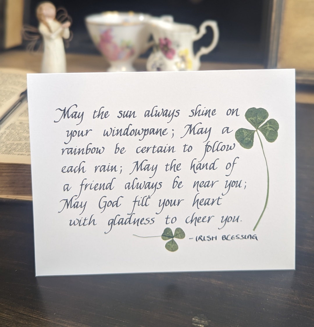 Irish Blessing Card, Calligraphy Cards, Handmade Cards, Christian Cards ...