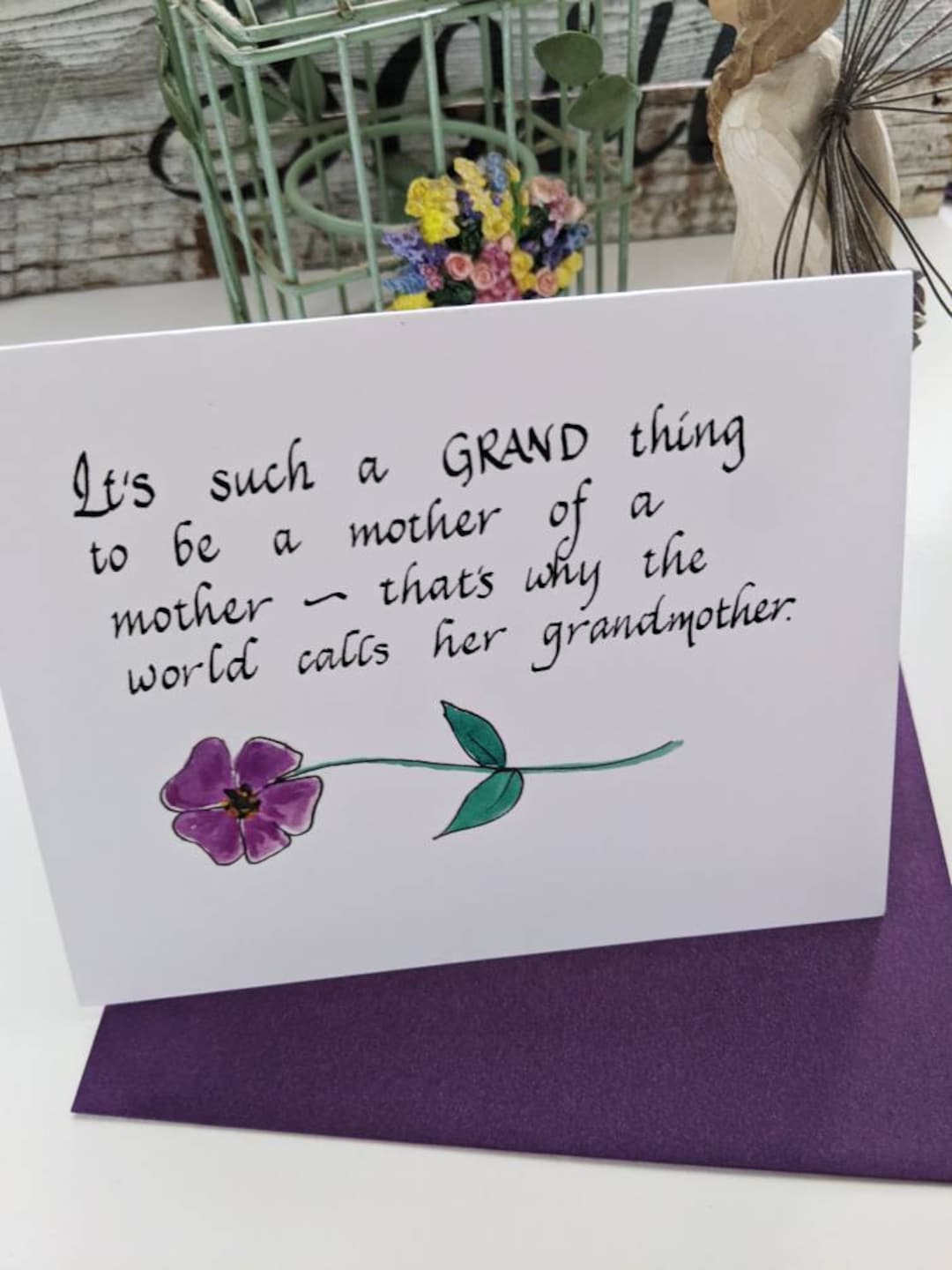New Grandma Card, Handmade Greeting Cards, Congratulations Grandma ...