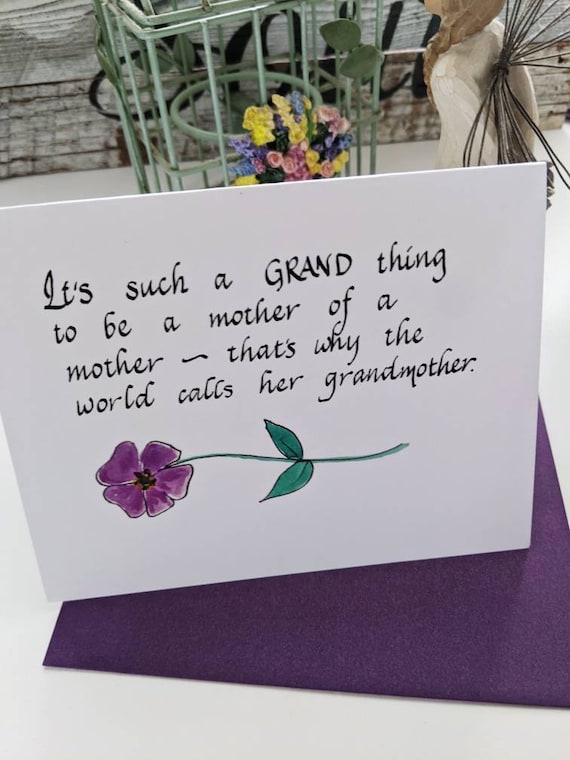 New Grandma Card Handmade Greeting Cards Congratulations - Etsy