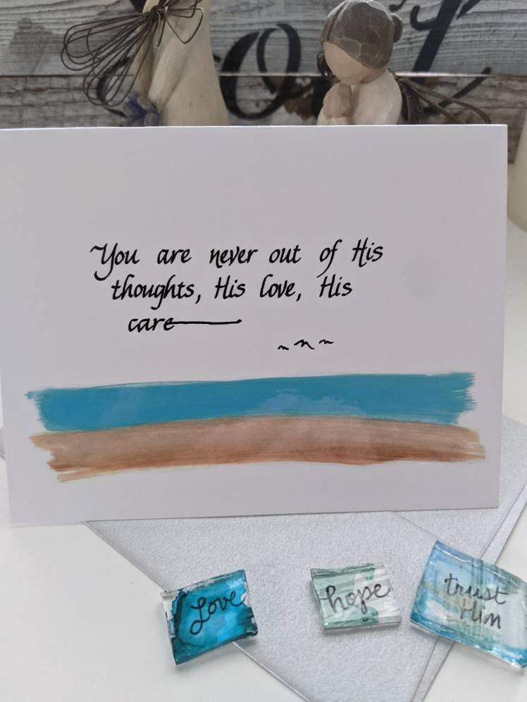 Christian Sympathy Card, Christian Recovery Card, Comfort Card, Bible ...