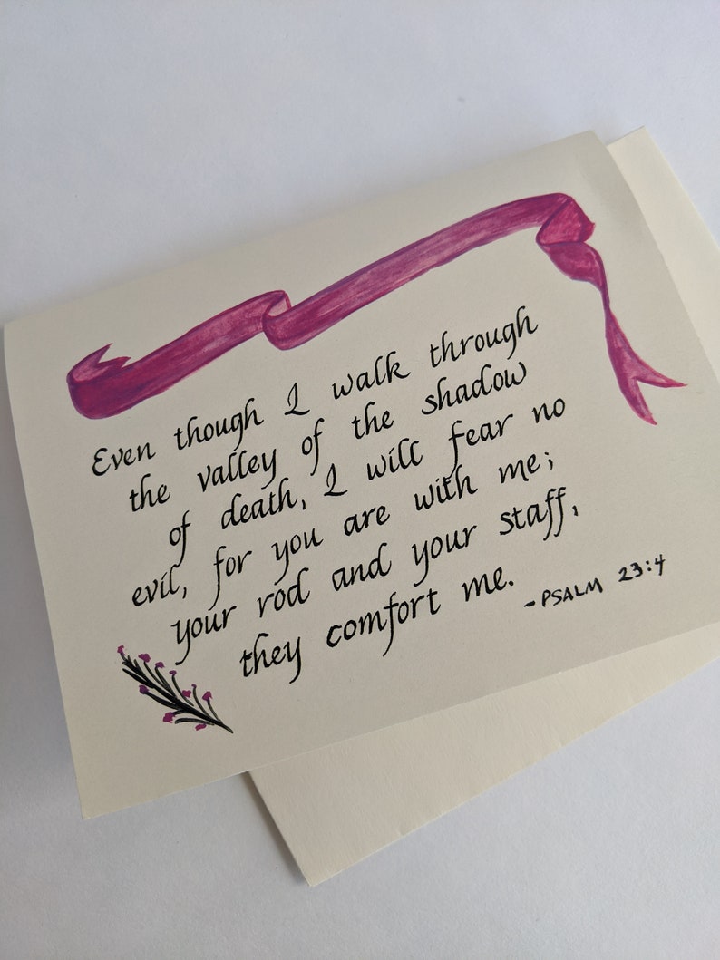 Christian Sympathy Cards, Psalms Verse Card, Bible Verse Card ...