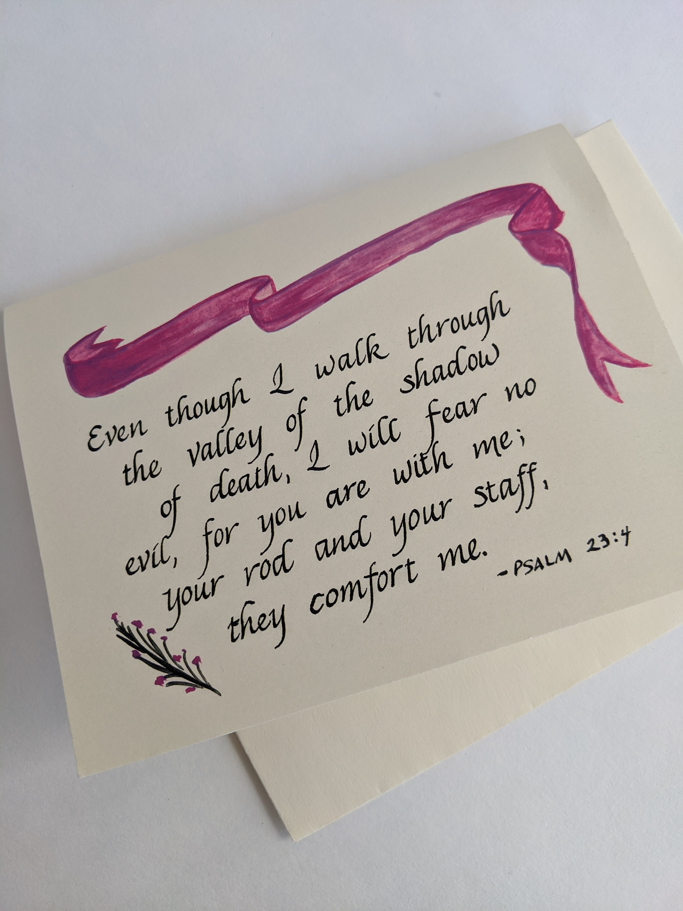 Christian Sympathy Cards, Psalms Verse Card, Bible Verse Card ...