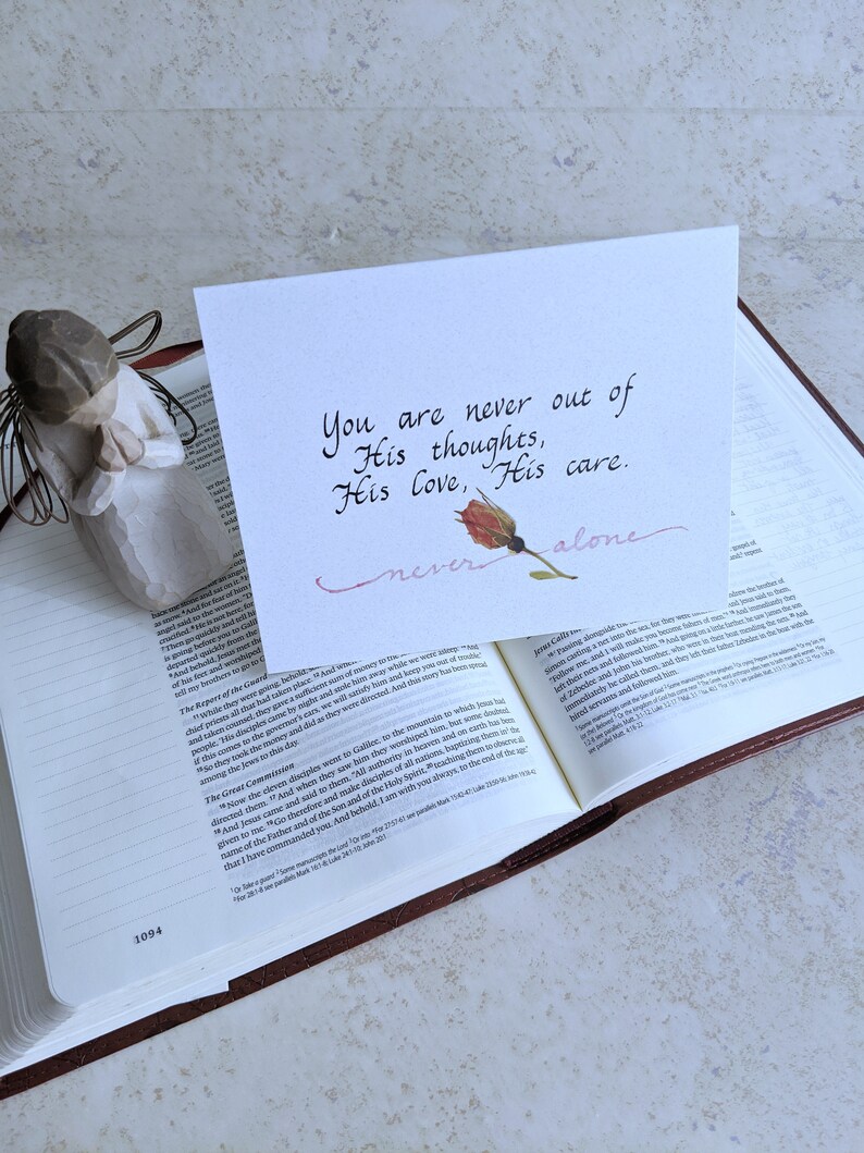 Christian Comfort Card, Bible Verse Cards, Scripture Message, Sympathy ...