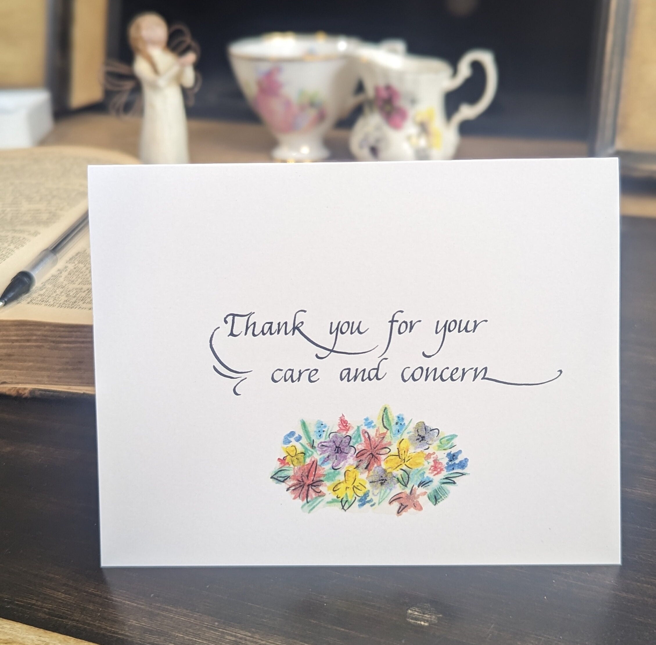Christian Thank You Card, Thank You Notes, Thinking of You Card, Card ...