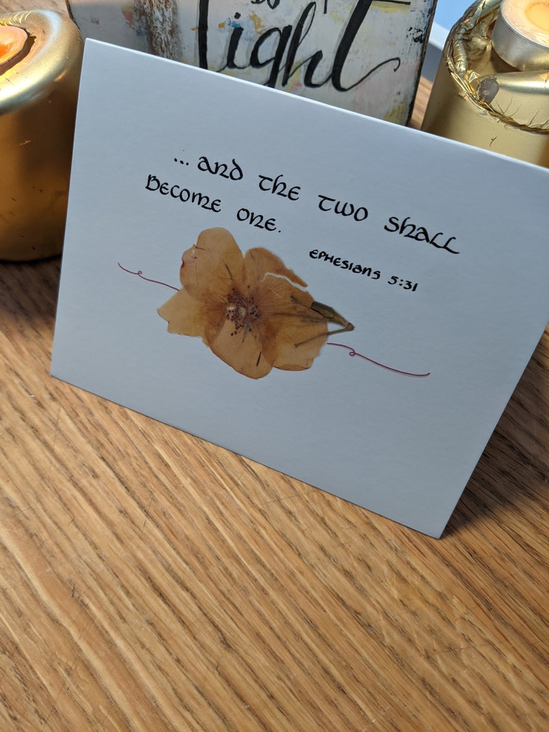 Christian Wedding Card, Scripture Verse Card, Bible Verse Card, Wedding ...