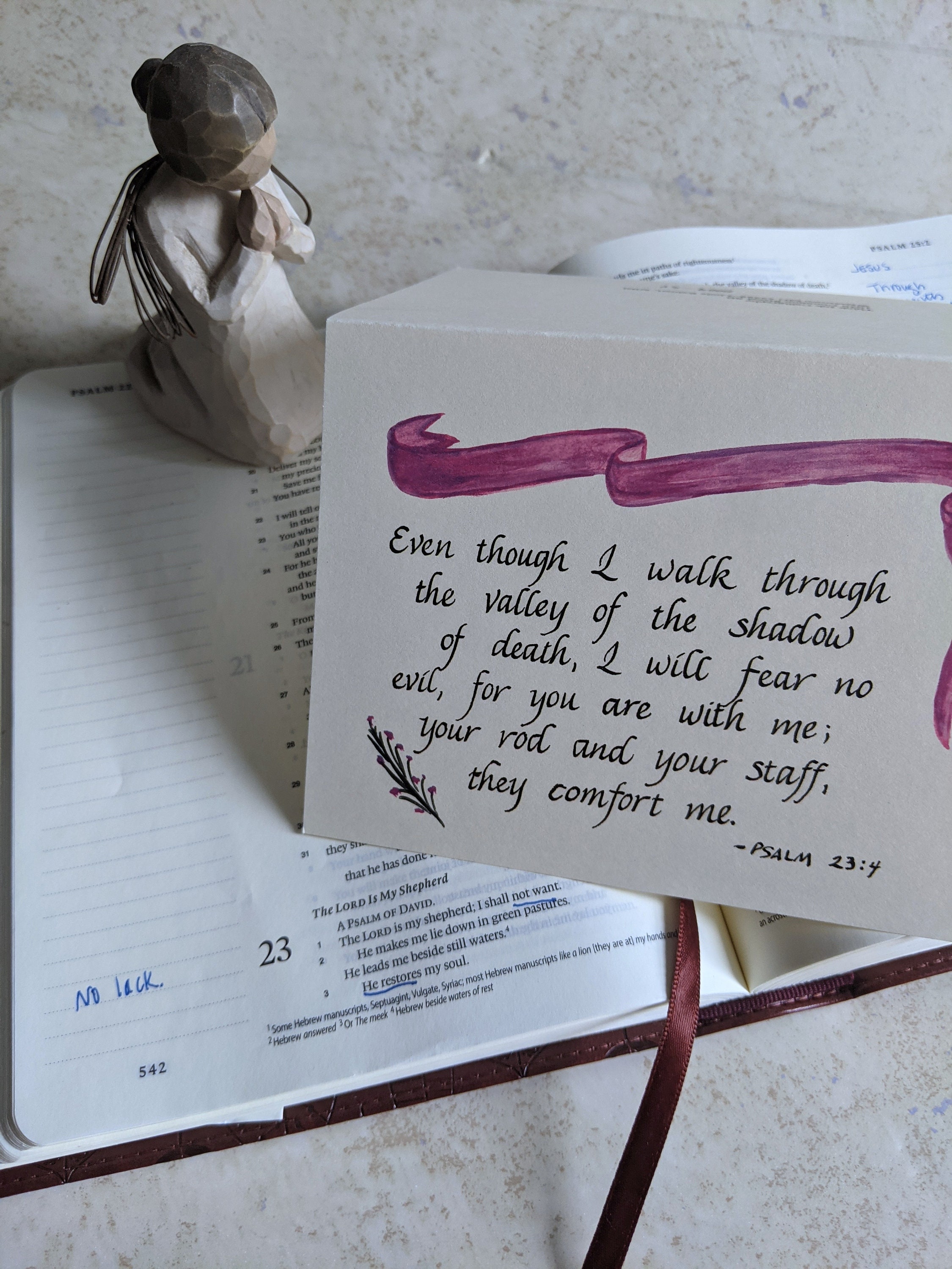 Christian Sympathy Cards, Psalms Verse Card, Bible Verse Card ...