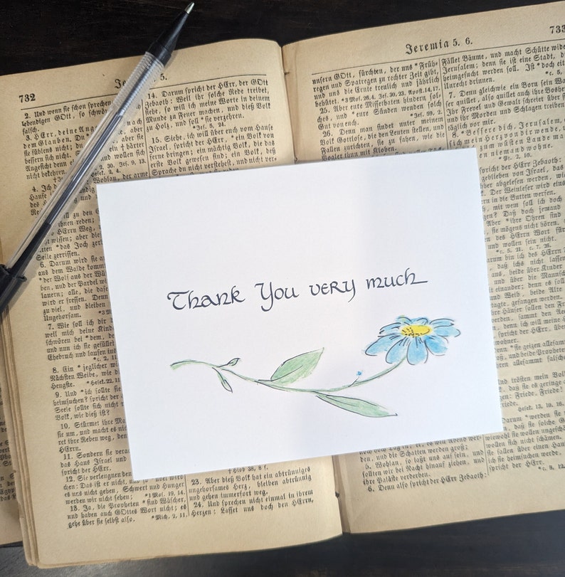 Christian Thank You Card, Thank You Notes, Thinking of You Card, Card ...