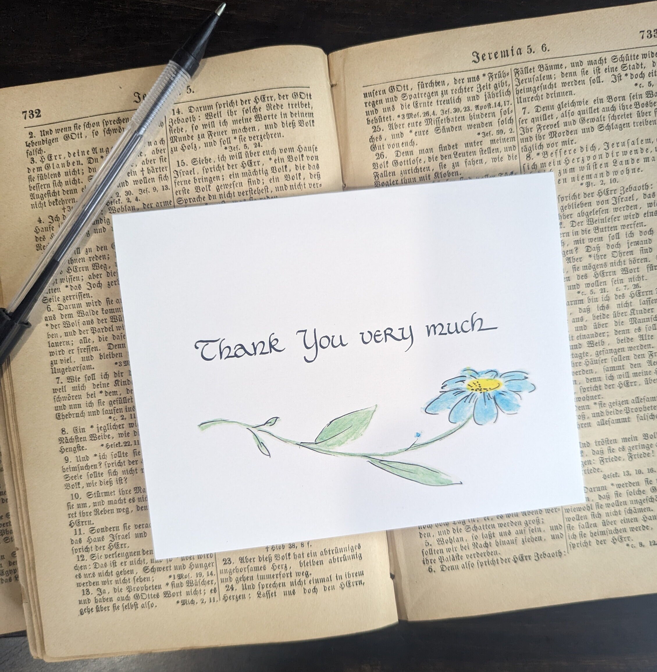 Christian Thank You Card, Thank You Notes, Thinking of You Card, Card ...