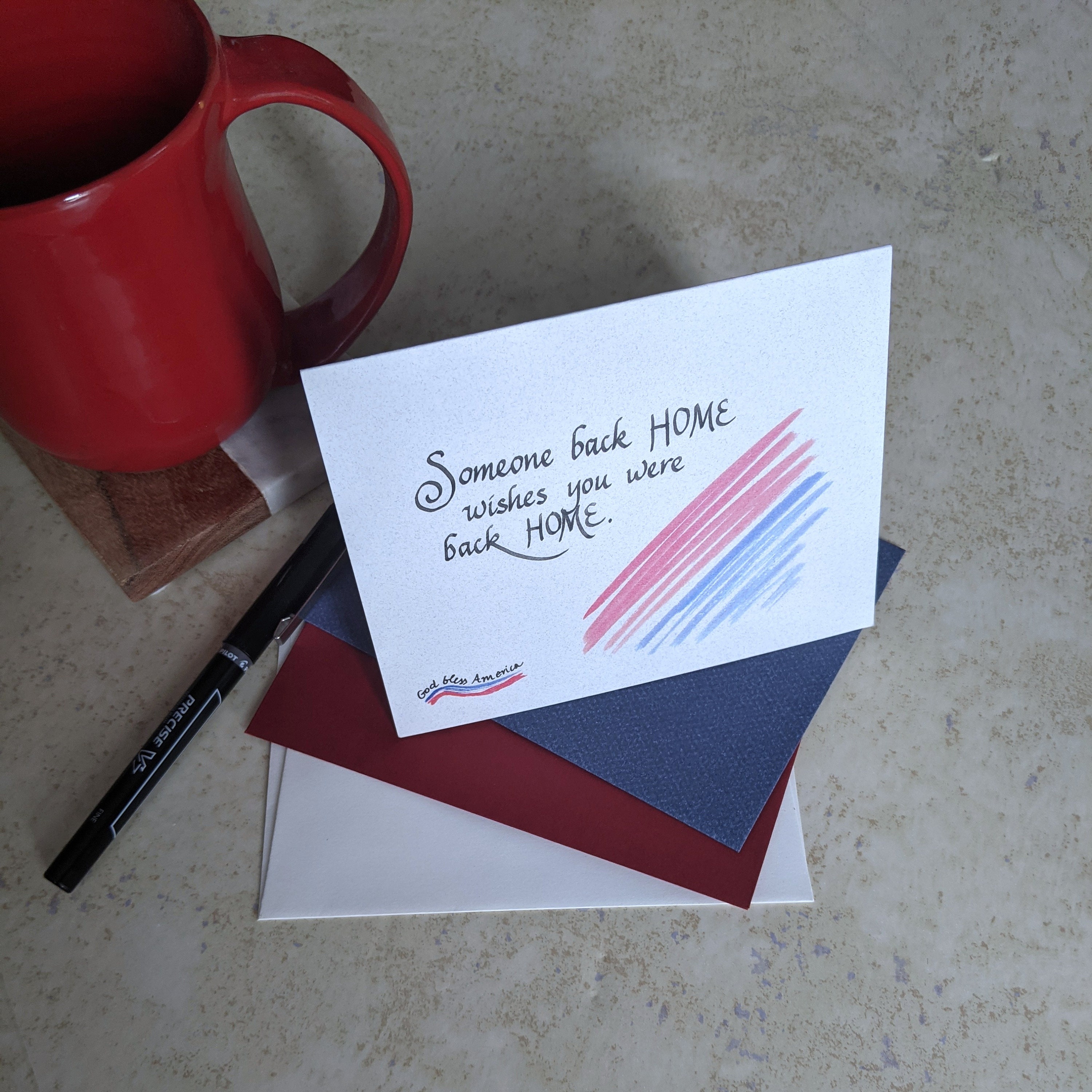 Military Greeting Card, Military Card, Handmade Card, Calligraphy Card ...