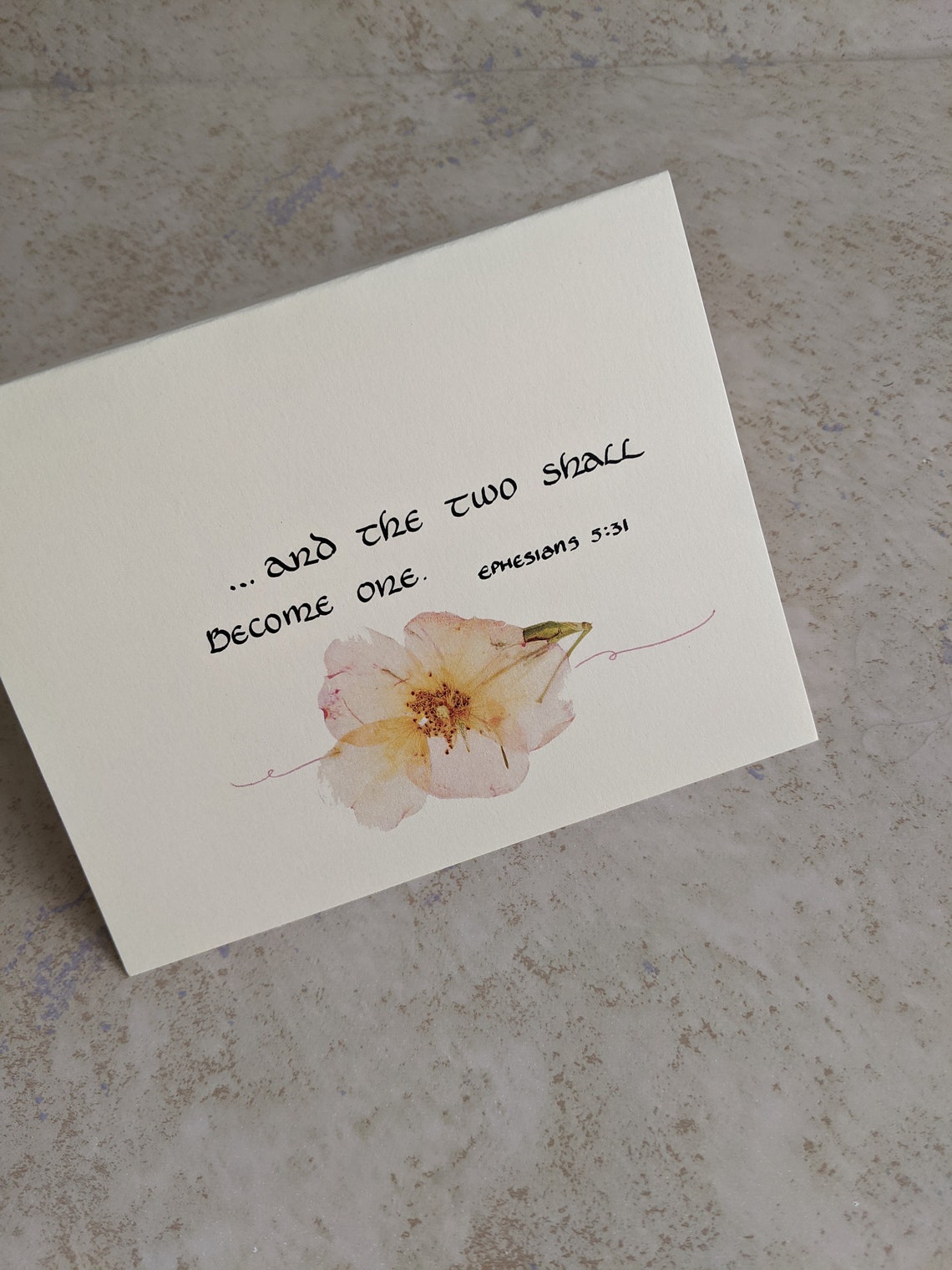 Christian Wedding Card, Scripture Verse Card, Bible Verse Card, Wedding ...