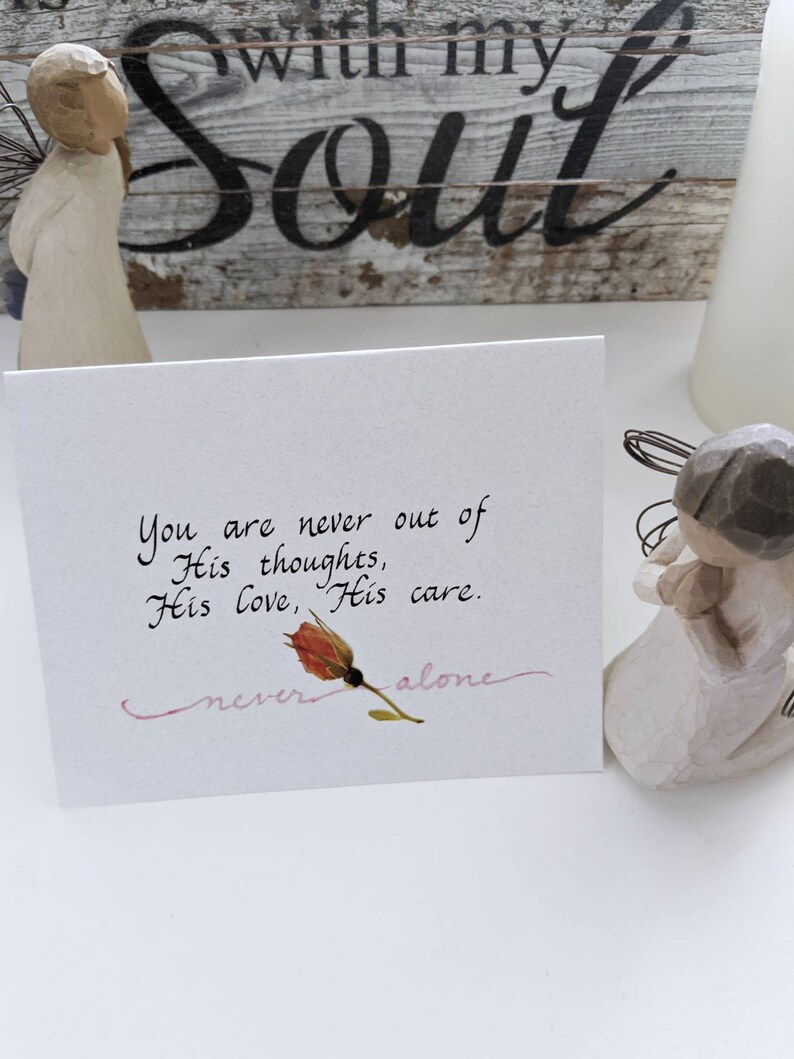 Christian Comfort Card, Bible Verse Cards, Scripture Message, Sympathy ...