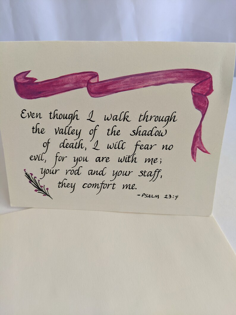 Christian Sympathy Cards, Psalms Verse Card, Bible Verse Card ...