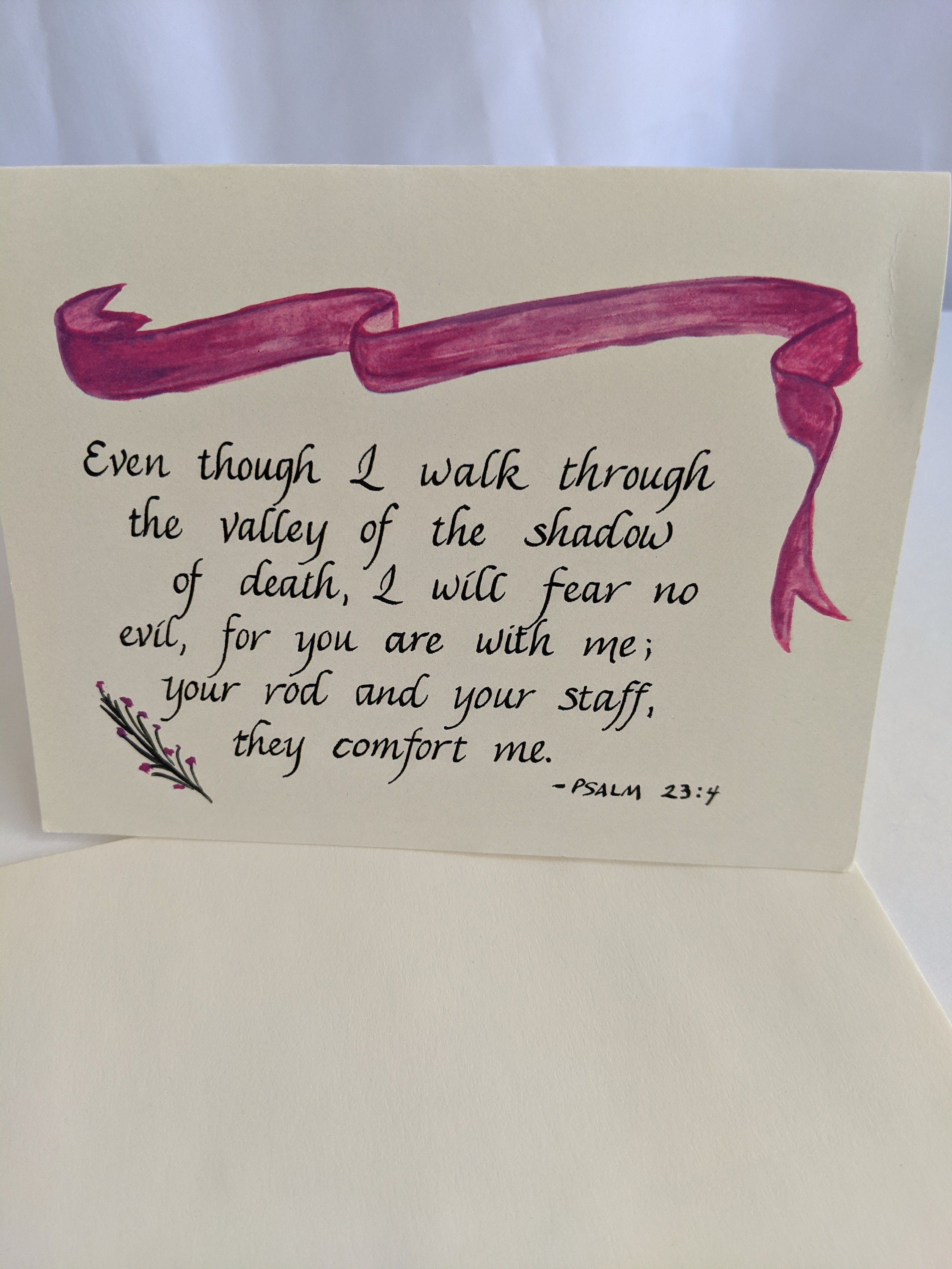Christian Sympathy Cards, Psalms Verse Card, Bible Verse Card ...