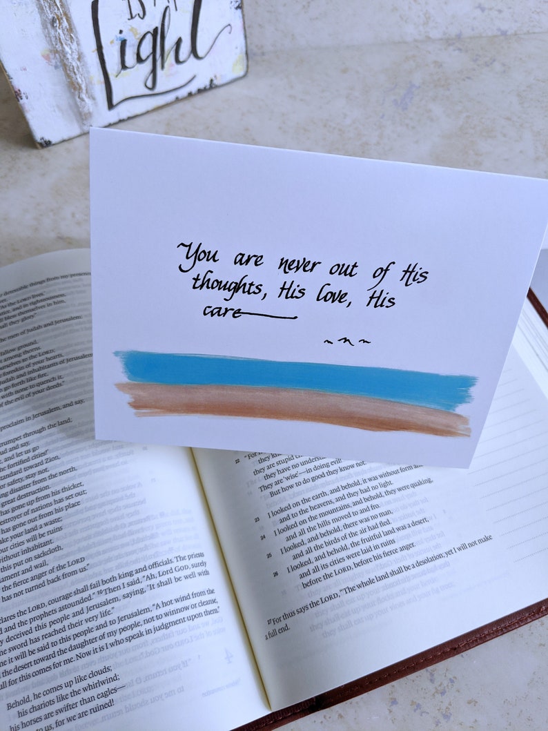 Christian Sympathy Card, Christian Recovery Card, Comfort Card, Bible ...