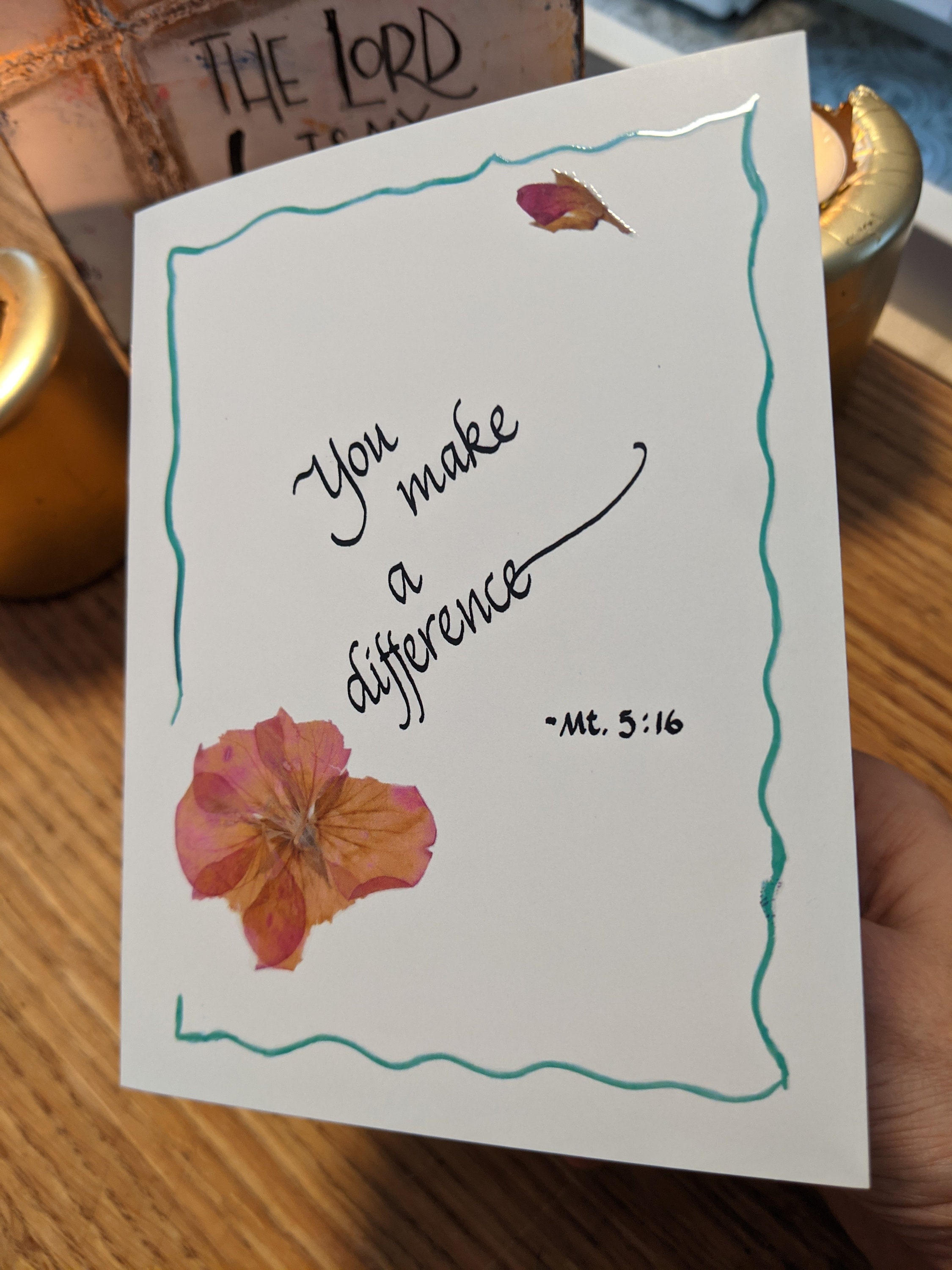 Christian Thank You Note, Bible Verse Card, Scripture Verse Card, Jesus ...