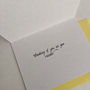 Get Well Card, Get Well Soon Card, Recovery Card, Thinking of You Card ...