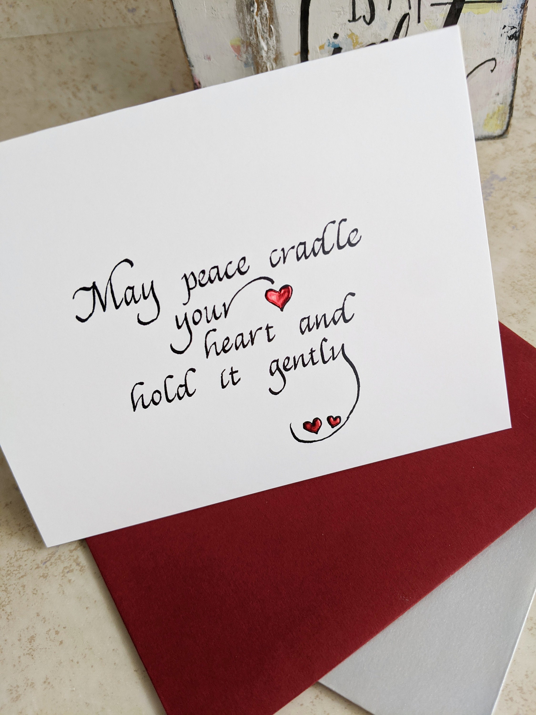 Christian Greeting Card, Encouragement Card, Comfort Card, Thinking of ...