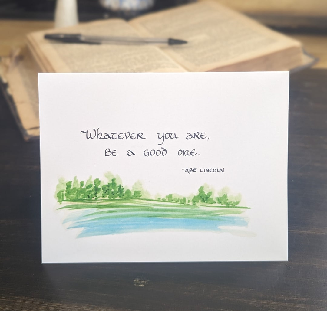 Congratulations Card, Graduation Card, Abe Lincoln Quote, Best Wishes ...