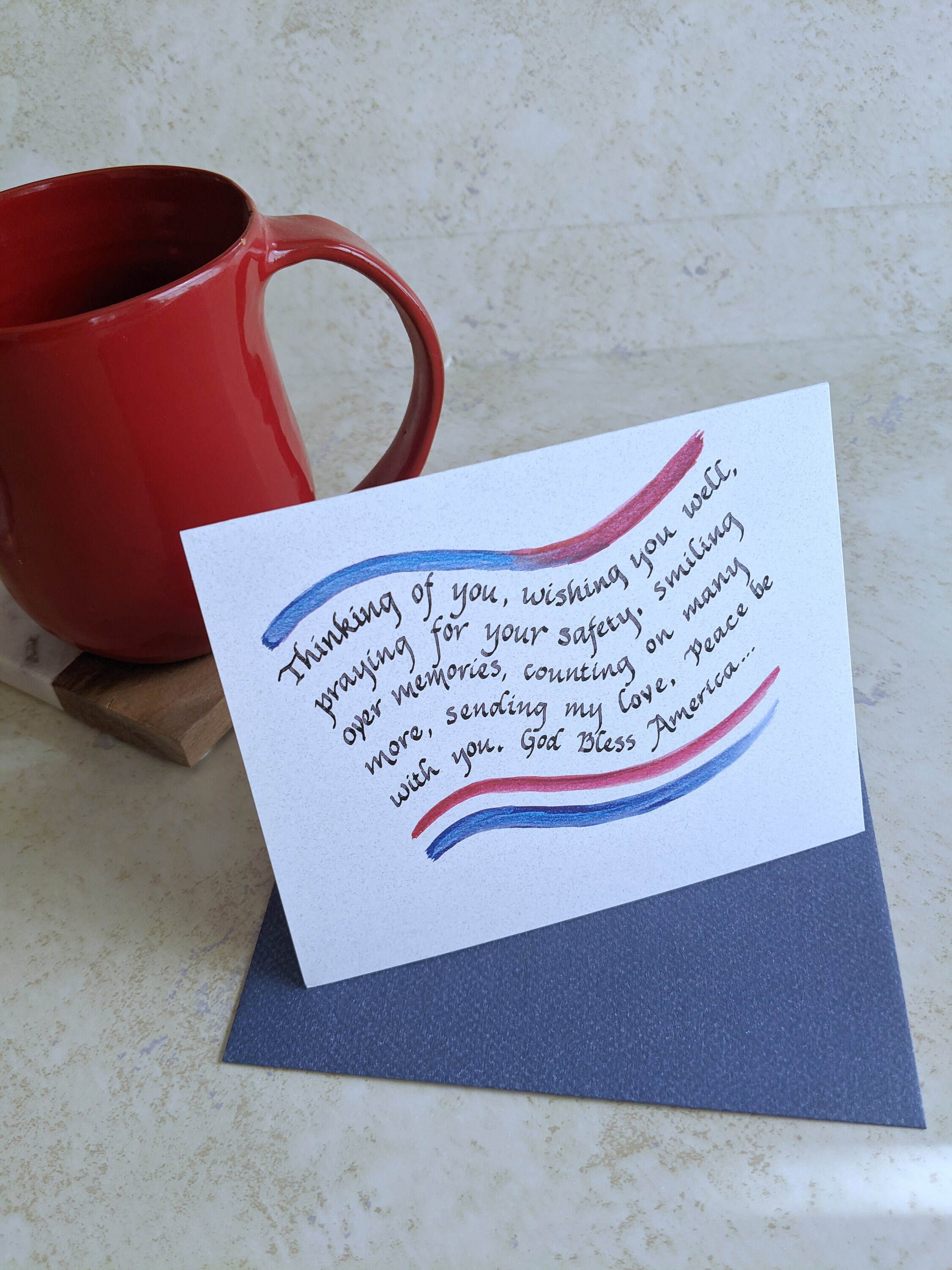 Military Greeting Cards, Handmade Greeting Cards, Patriotic Cards ...