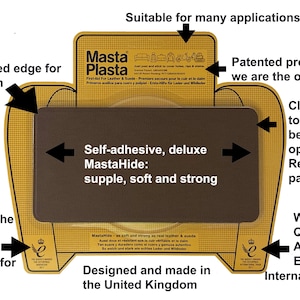 Mastaplasta Self-adhesive PREMIUM LEATHER REPAIR Patches 20cmx10cm ...