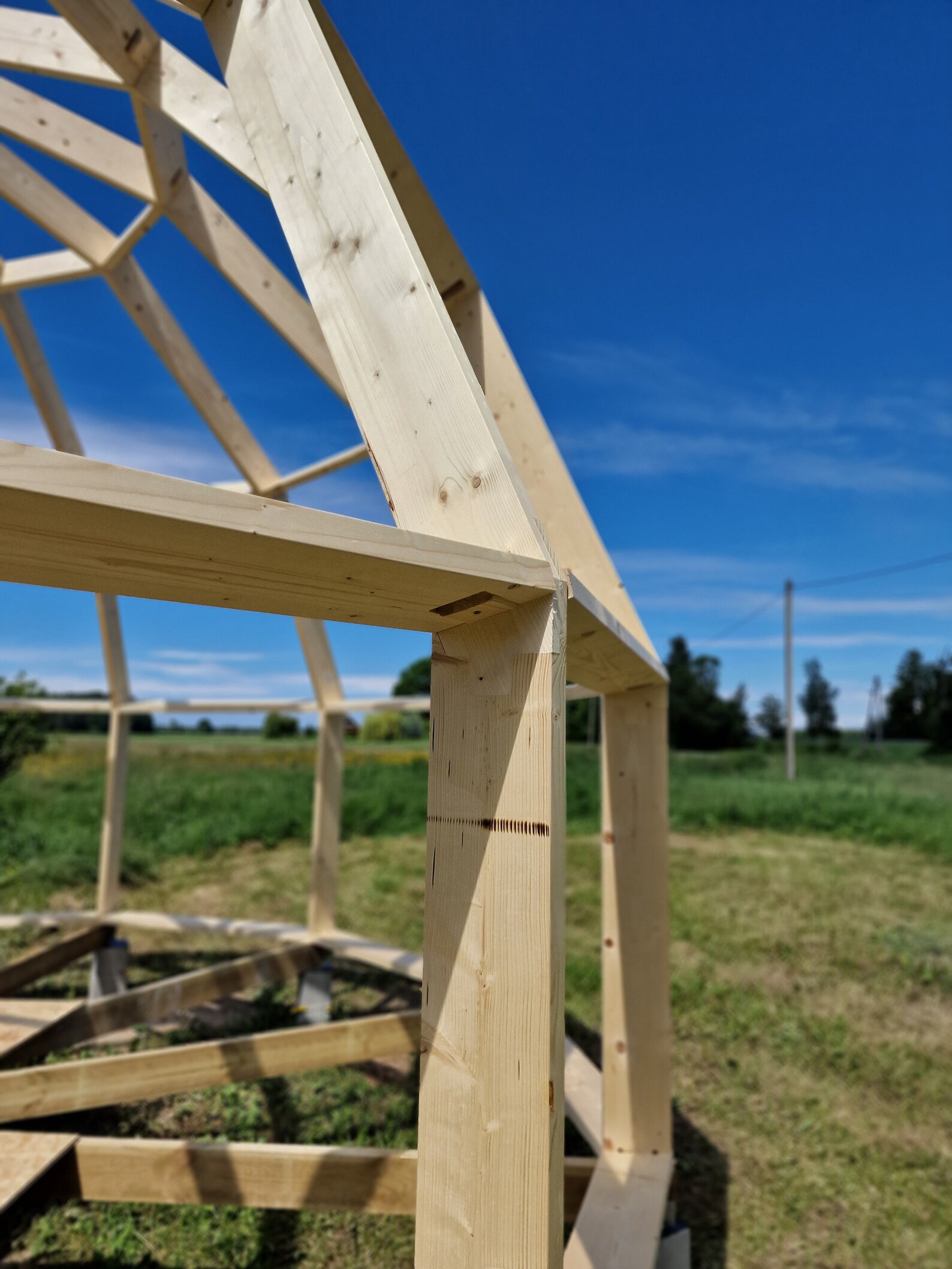 Dome House Wooden Dome House Building Kit 6m Diameter 28m2 - Etsy