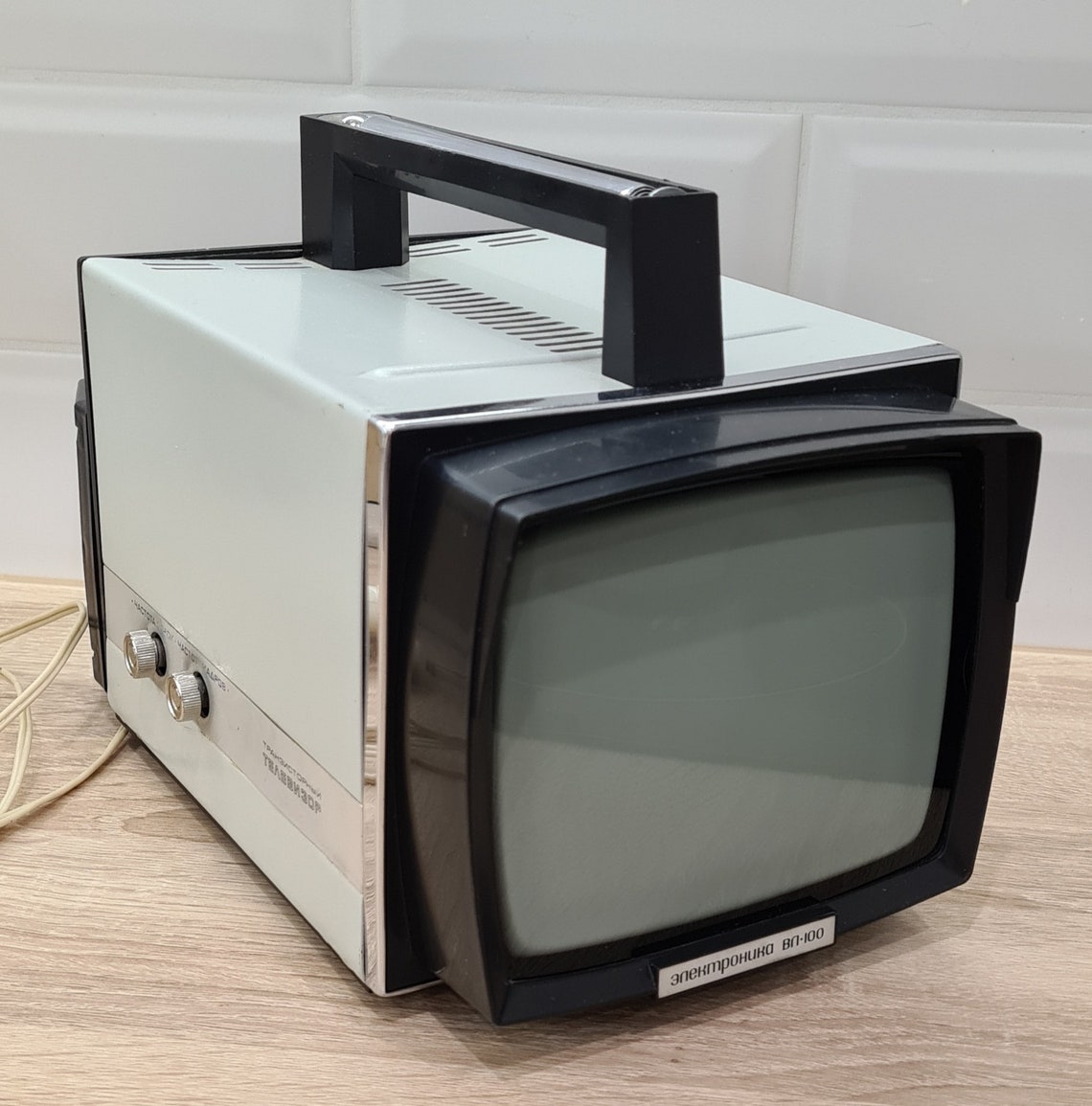Vintage 1972 Soviet TELEVISION SET Elektronika Vl-100 Mini | Etsy