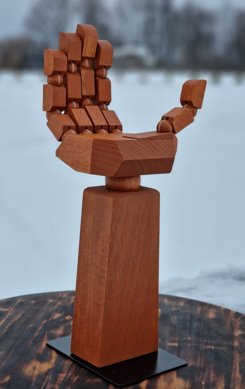 Headphone Stand, Wooden Headphone Holder, Home Decor Arm Design of ...