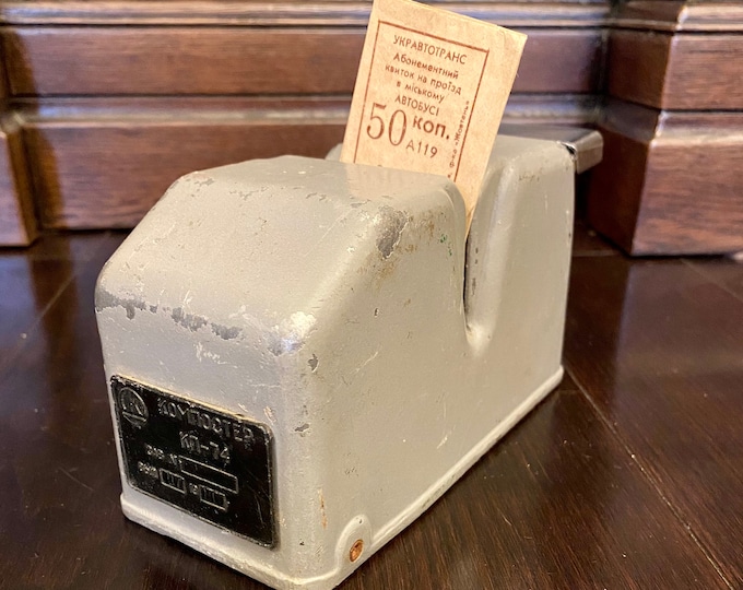 Vintage Soviet Ticket Hole Punch USSR Trolley Bus Ticket Puncher Hole ...