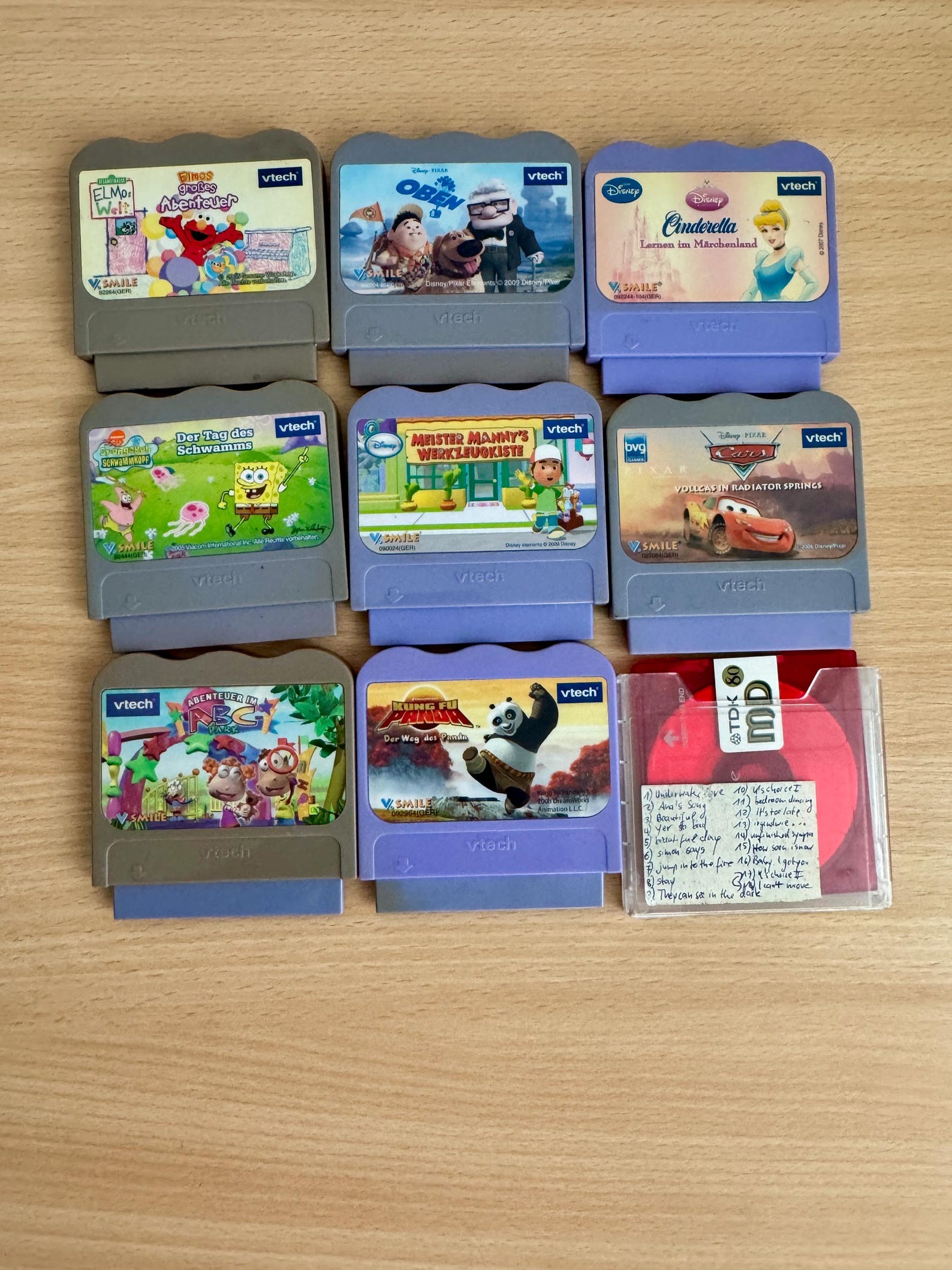 Vtech V.smile Game Lot – 8 Original Cartridges Disney Pixar Learning ...