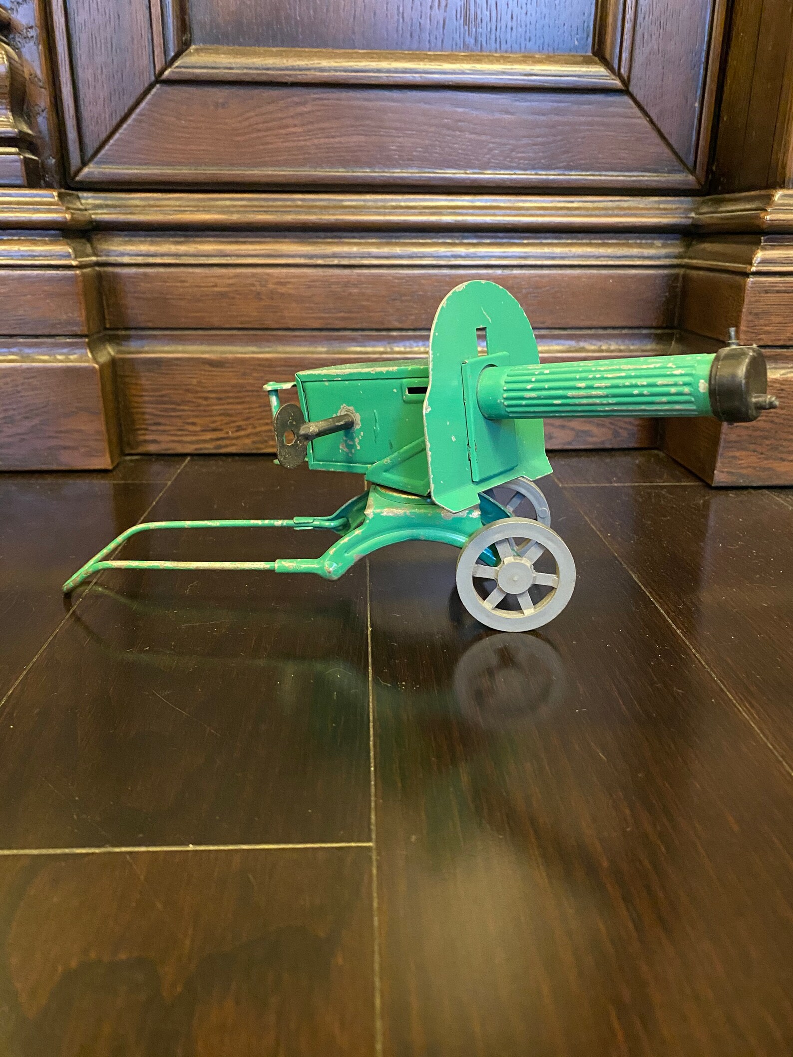 Machine Gun Maxim Vintage Military Tin Toy Windup Automatic - Etsy
