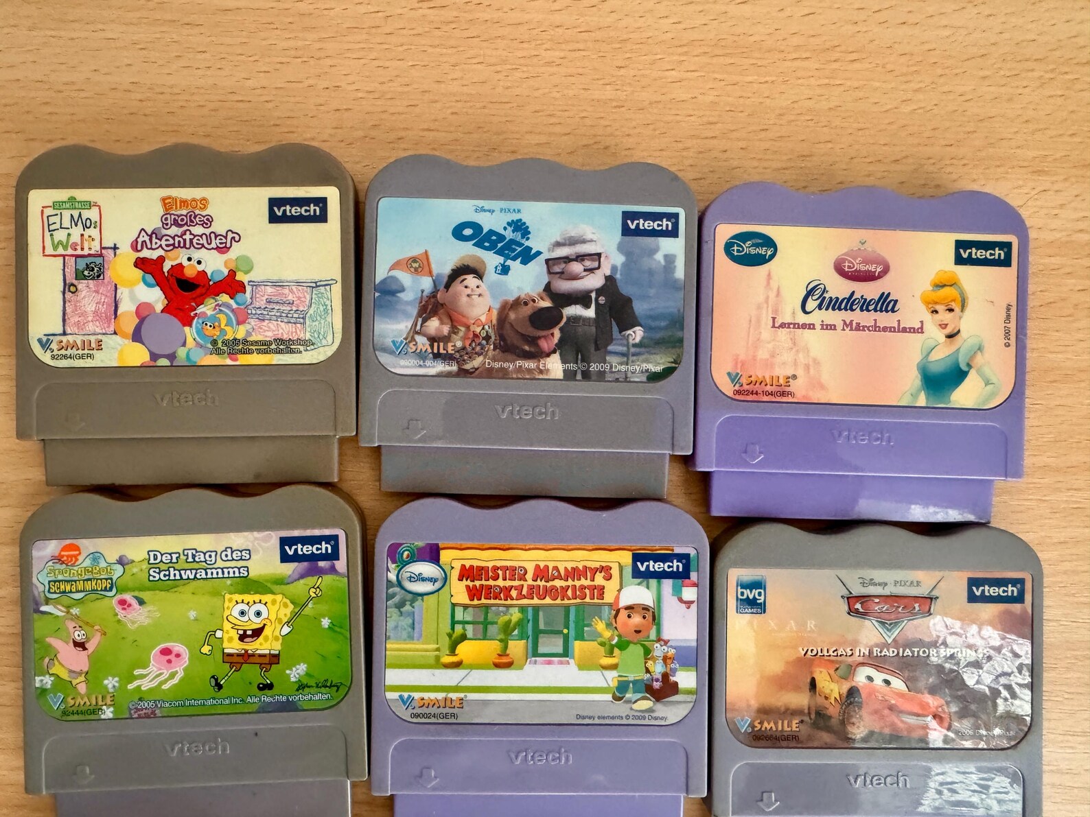 Vtech V.smile Game Lot – 8 Original Cartridges Disney Pixar Learning ...