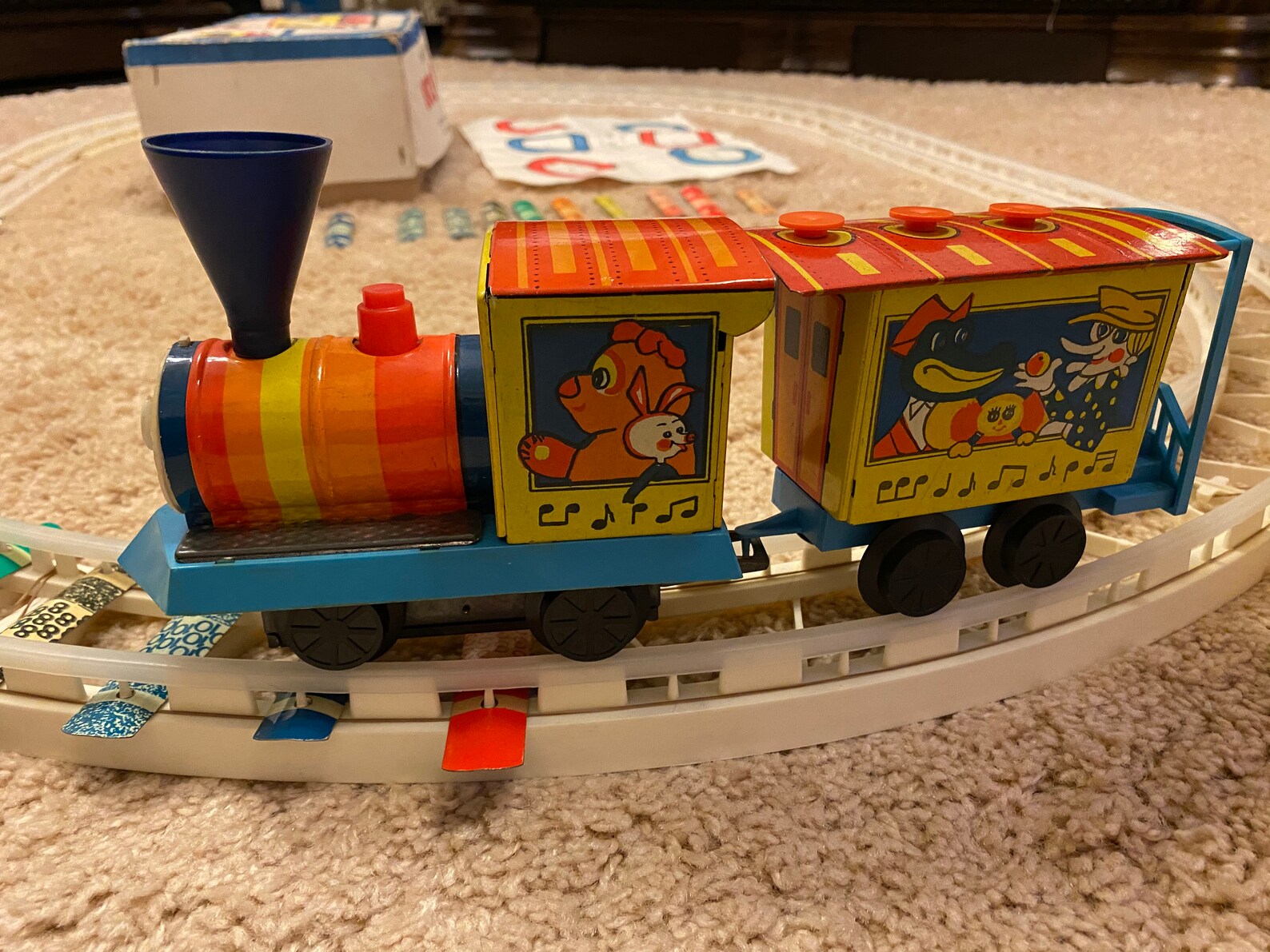 Vintage Tin Train Express Funny Train Electromechanical Tin - Etsy