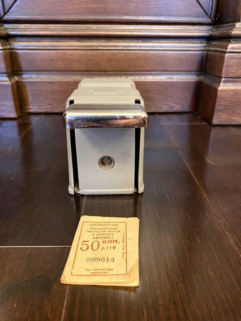 Vintage Soviet Ticket Hole Punch USSR Trolley Bus Ticket - Etsy