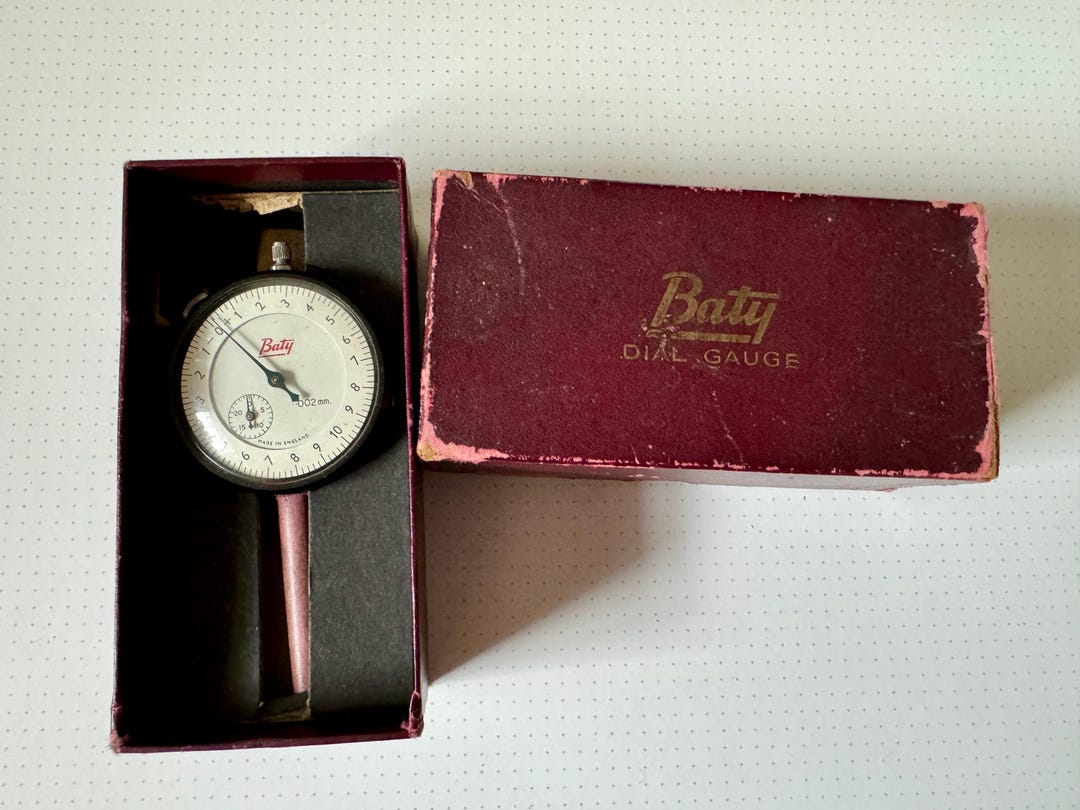 Vintage Baty Dial Test Indicator: Clock Type Gauge, England UK - Etsy
