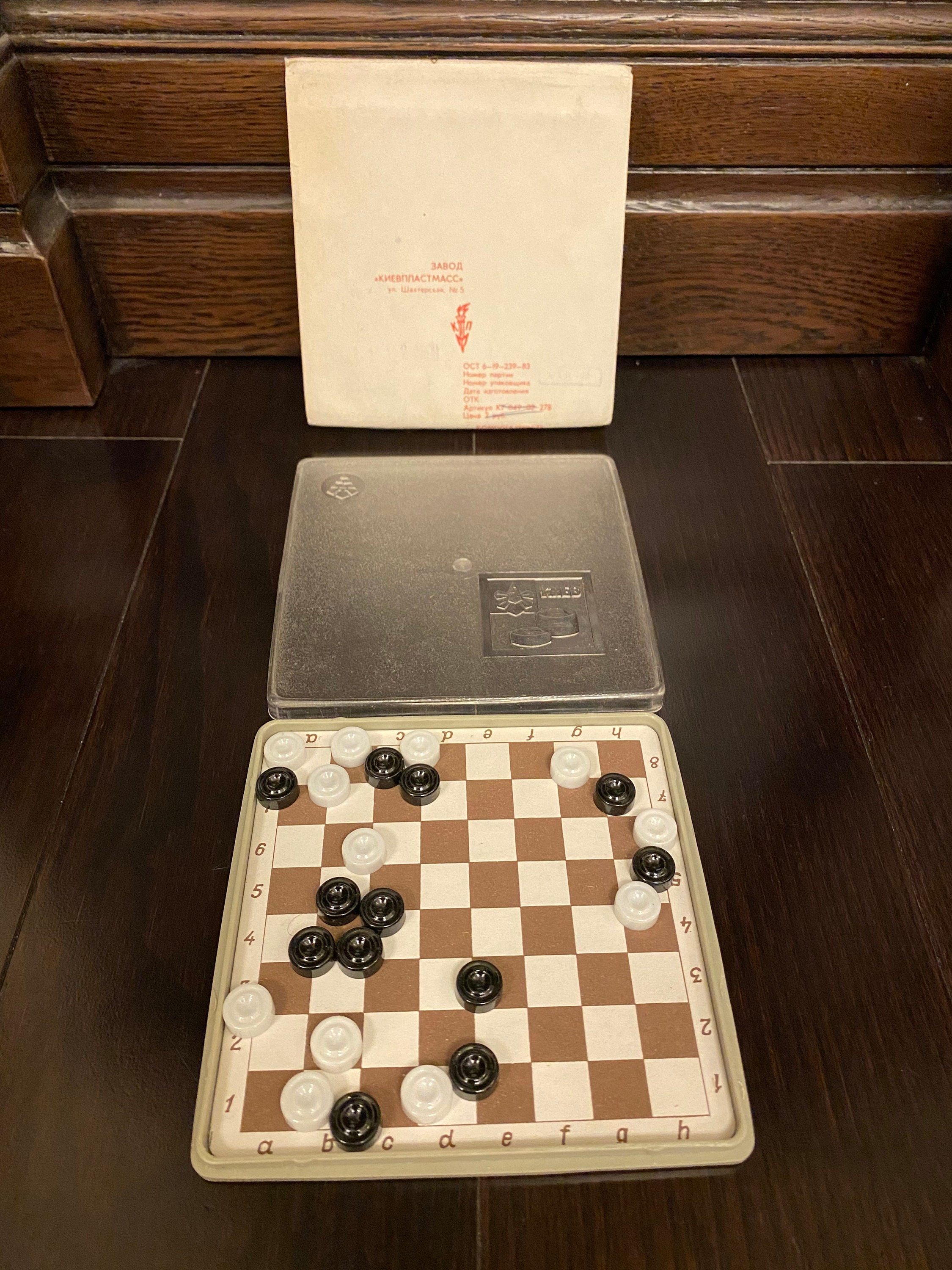 Magnetic Travel Checkers Soviet Board Game USSR Vintage Board | Etsy