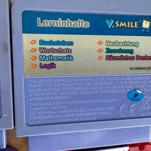 Vtech V.smile Game Lot – 8 Original Cartridges Disney Pixar Learning ...