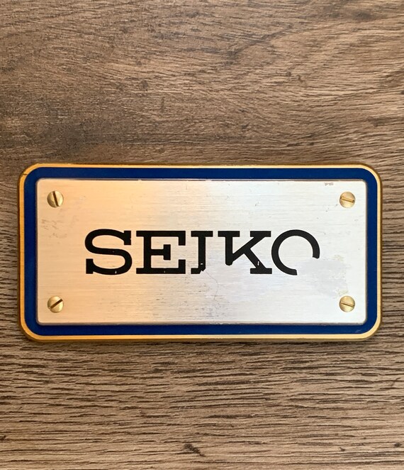 Vintage rare Seiko & Citizen promotional Signs Offici… - Gem