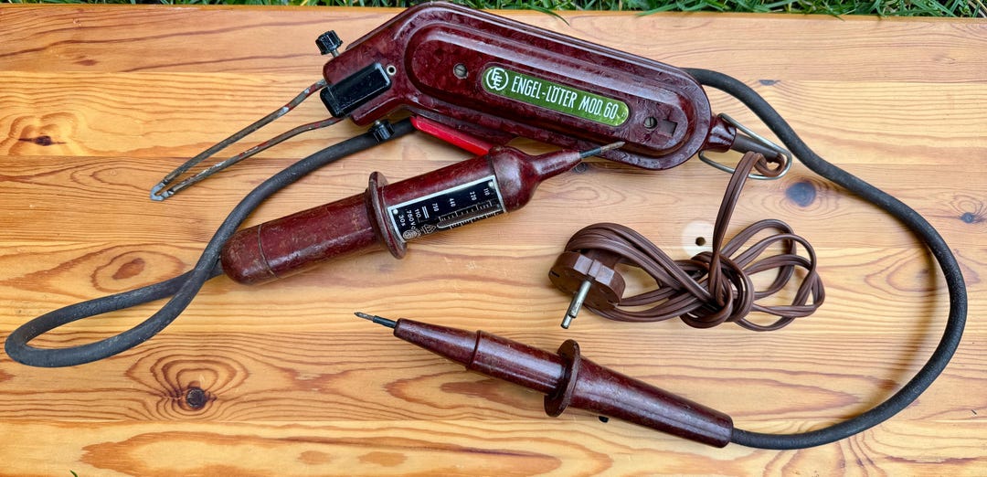 Vintage Engel-löter Mod 60 Soldering Iron DUSPOL Voltage Tester ...
