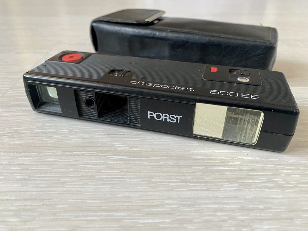 Porst 500 EE Folding Flash Camera With Original Case Vintage Film ...