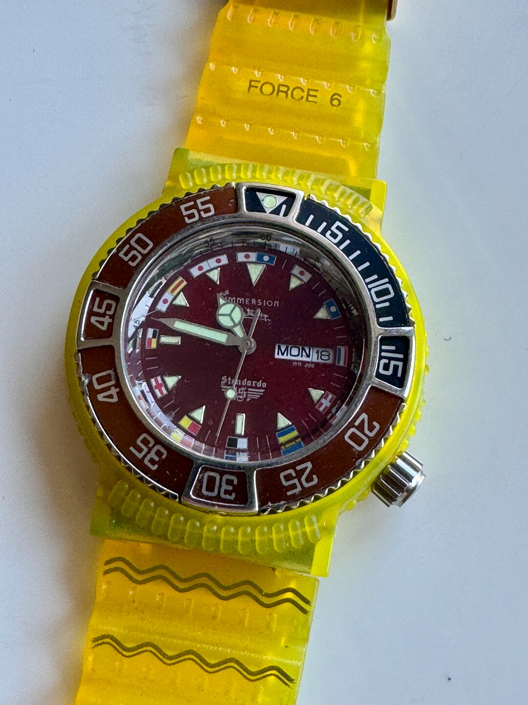 Vintage Immersion Stendardo Mens Wristwatch 90s Rare Diver Sub 200m - Etsy