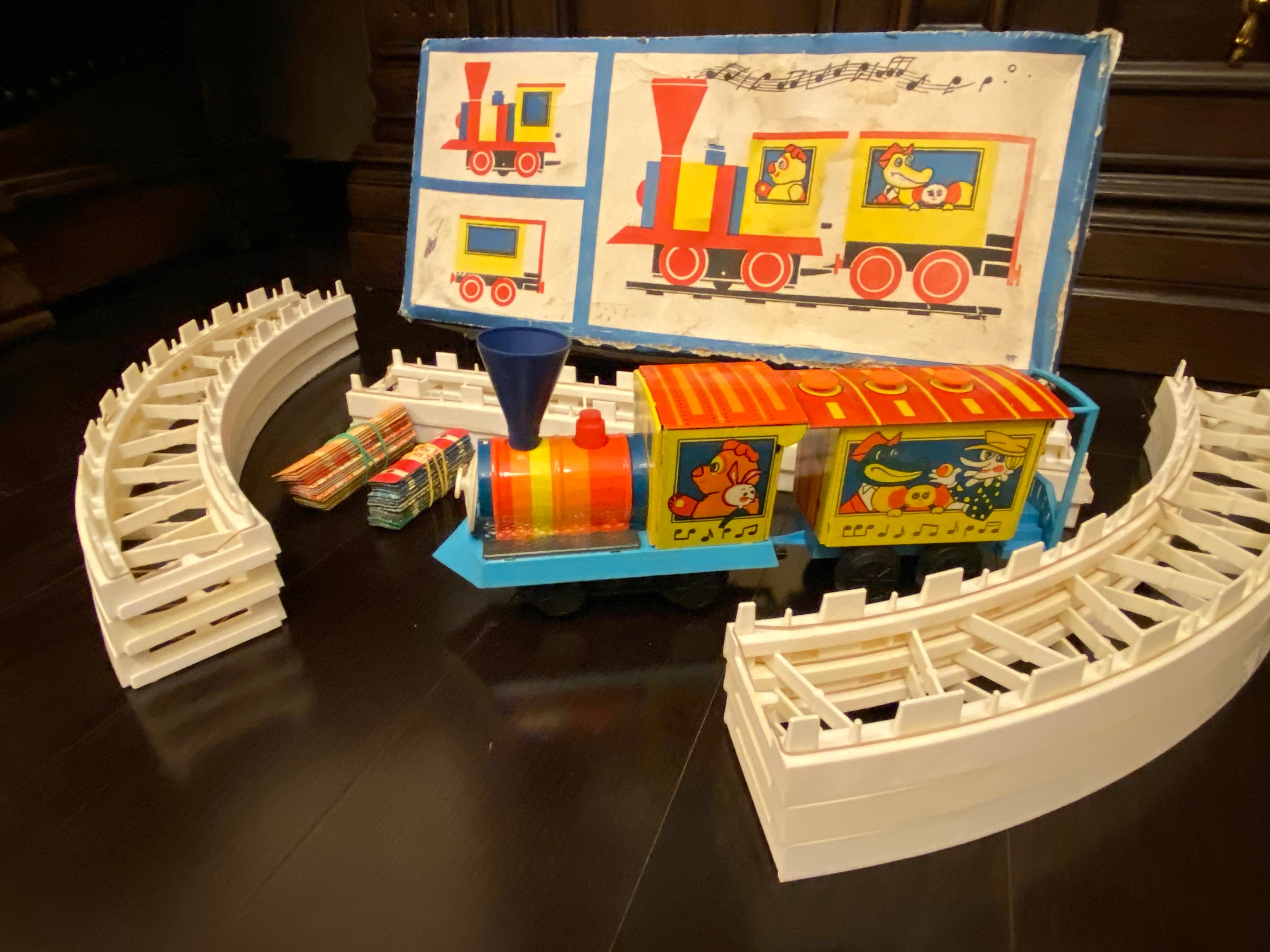 Vintage Tin Train Express Funny Train Electromechanical Tin | Etsy