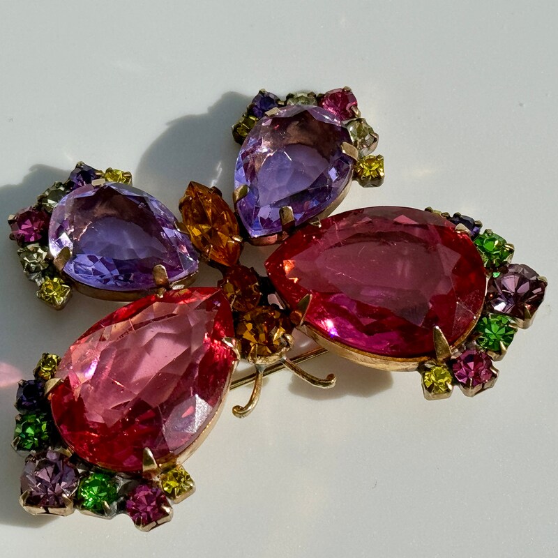 Crystal Brooch Pin - Etsy
