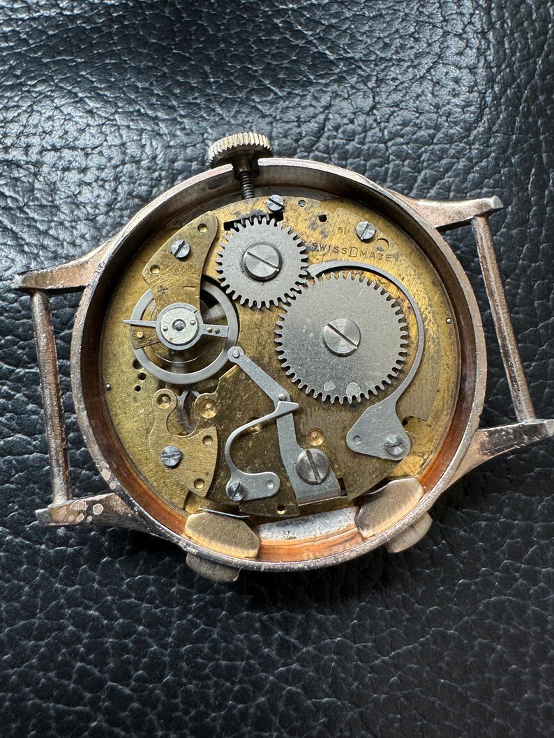 Antique LEWA Sport Telemeter Swiss Chronograph De-luxe Mens Wrist Watch ...