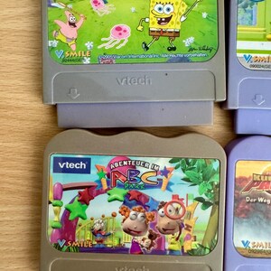 Vtech V.smile Game Lot – 8 Original Cartridges Disney Pixar Learning ...