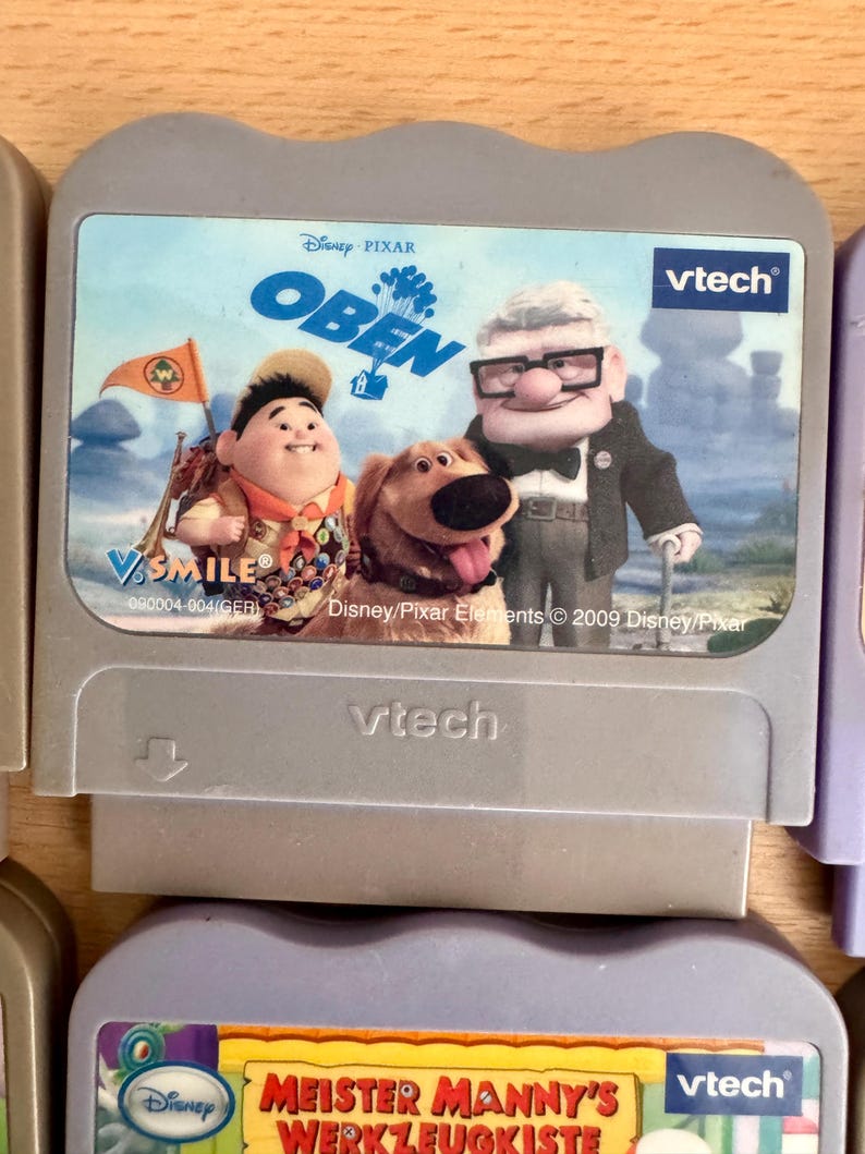 Vtech V.smile Game Lot – 8 Original Cartridges Disney Pixar Learning ...