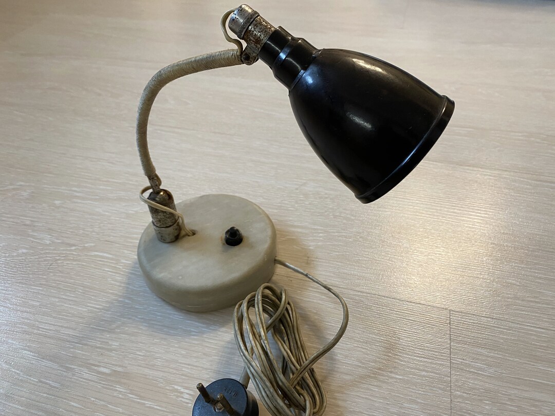 Vintage Soviet Table Lamp Industrial Lamp Cabinet Lamp Rare USSR Desk ...