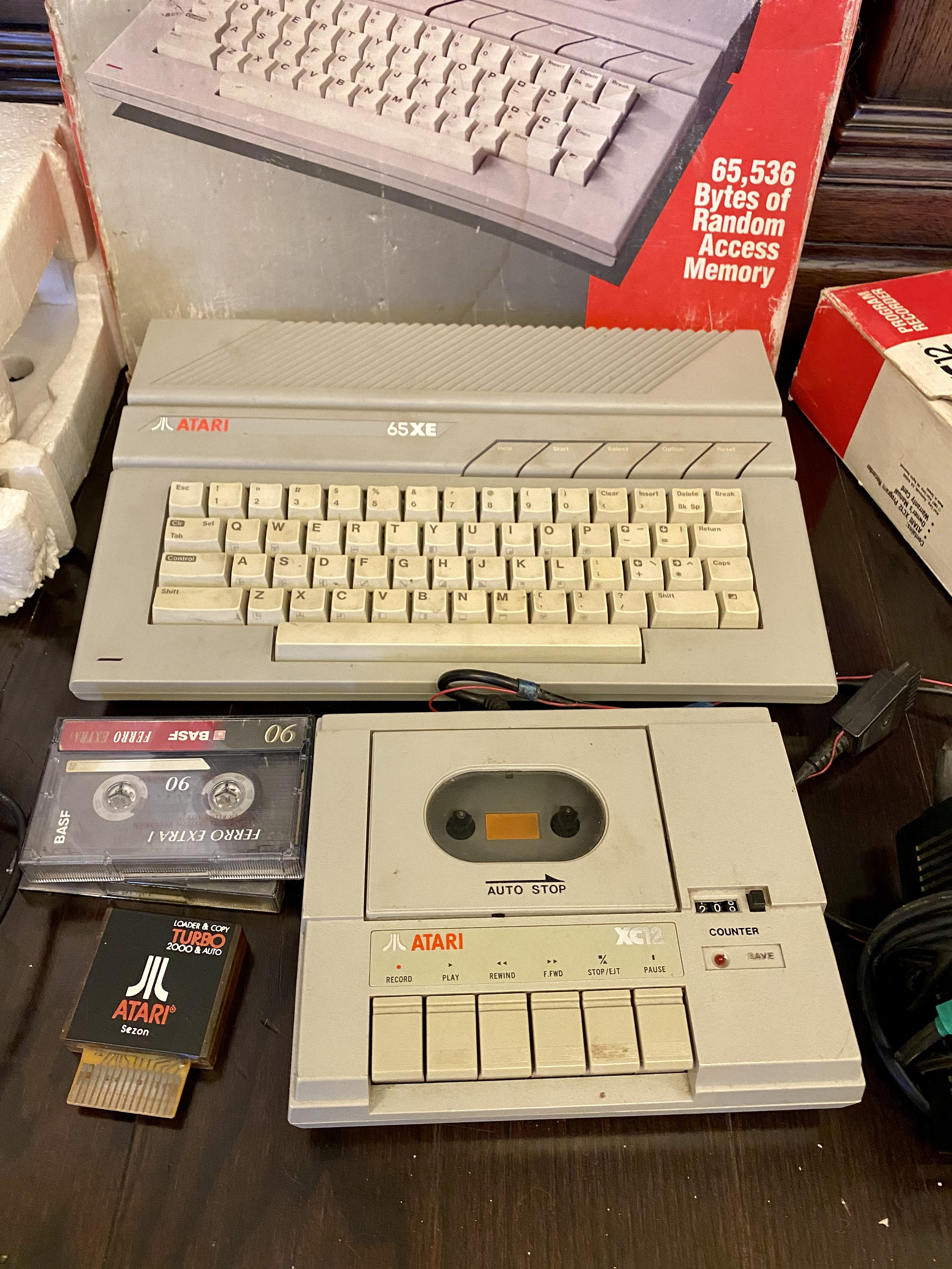 Vintage ATARI 65XE Home Computer Atari XC12 Boxed & | Etsy