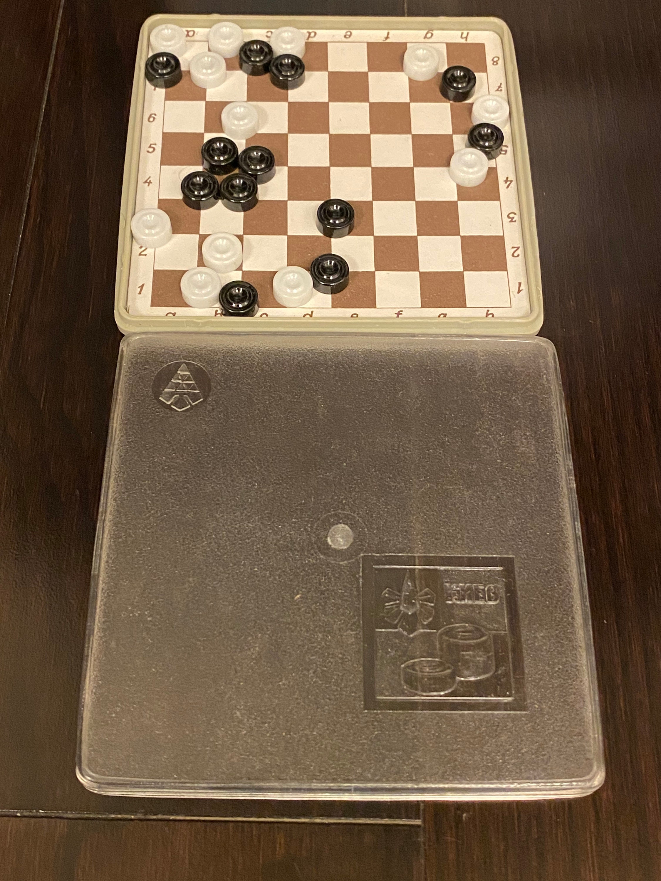 Magnetic Travel Checkers Soviet Board Game USSR Vintage Board | Etsy