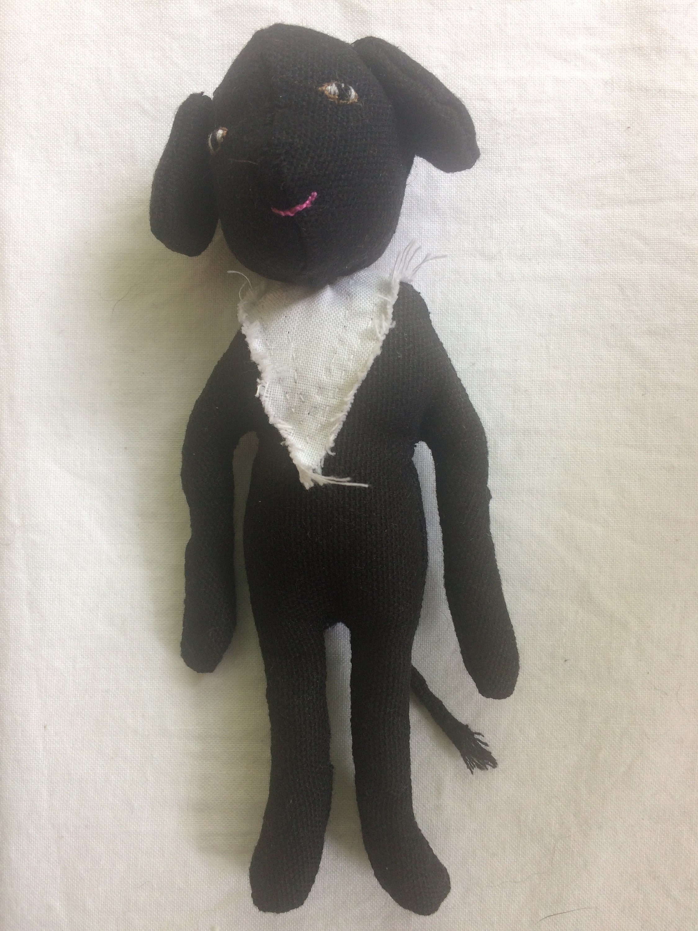 The stuffed animal Black dog | Etsy